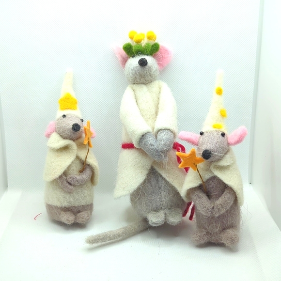 Accents | Mice Felted Mice Super Cute | Poshmark
